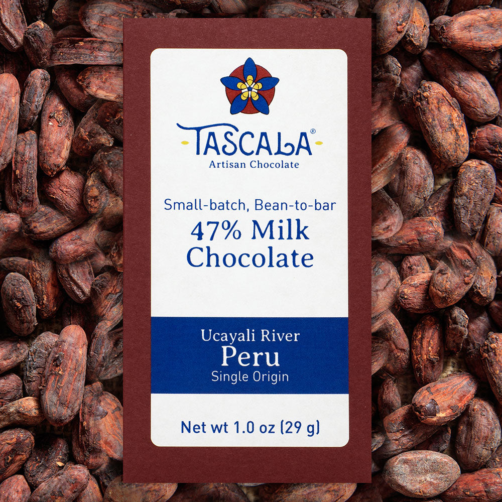 Ucayali River Peru 47% Milk Chocolate – Tascala Artisan Chocolate